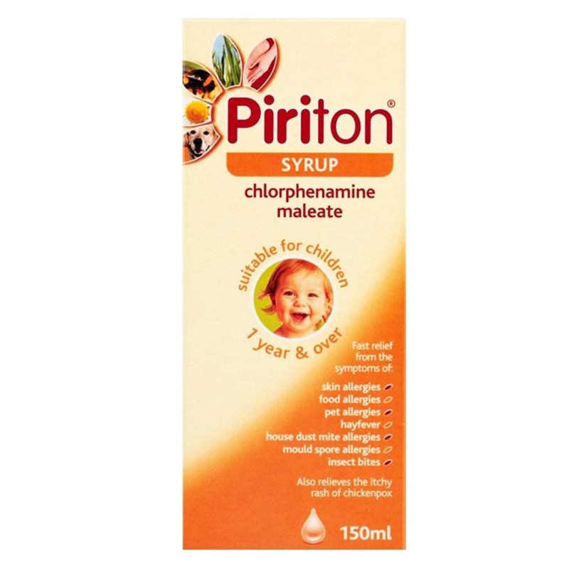 Piriton Hayfever & Allergy Relief Syrup for Children – Xtreme Pharmacy