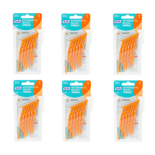 TePe Angle Interdental Brush Orange 6 Pack – Xtreme Pharmacy